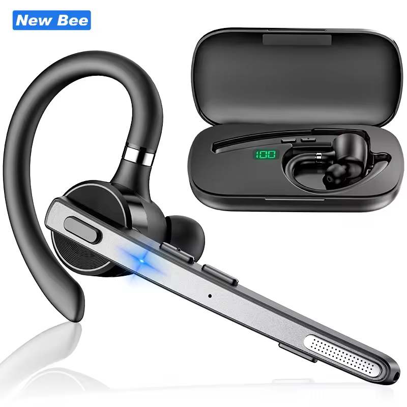 New Bee M53 Bluetooth Headset inkl vindhætte. - Bluetooth Headset ...