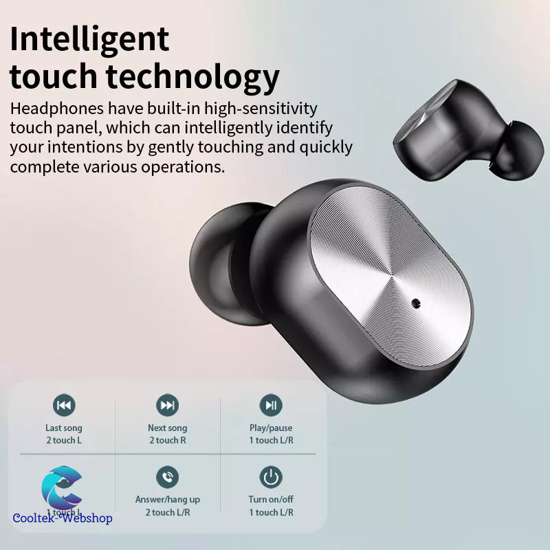 T16 Titanium Earbuds - In-Ear Høretelefoner - Cooltekwebshop.dk